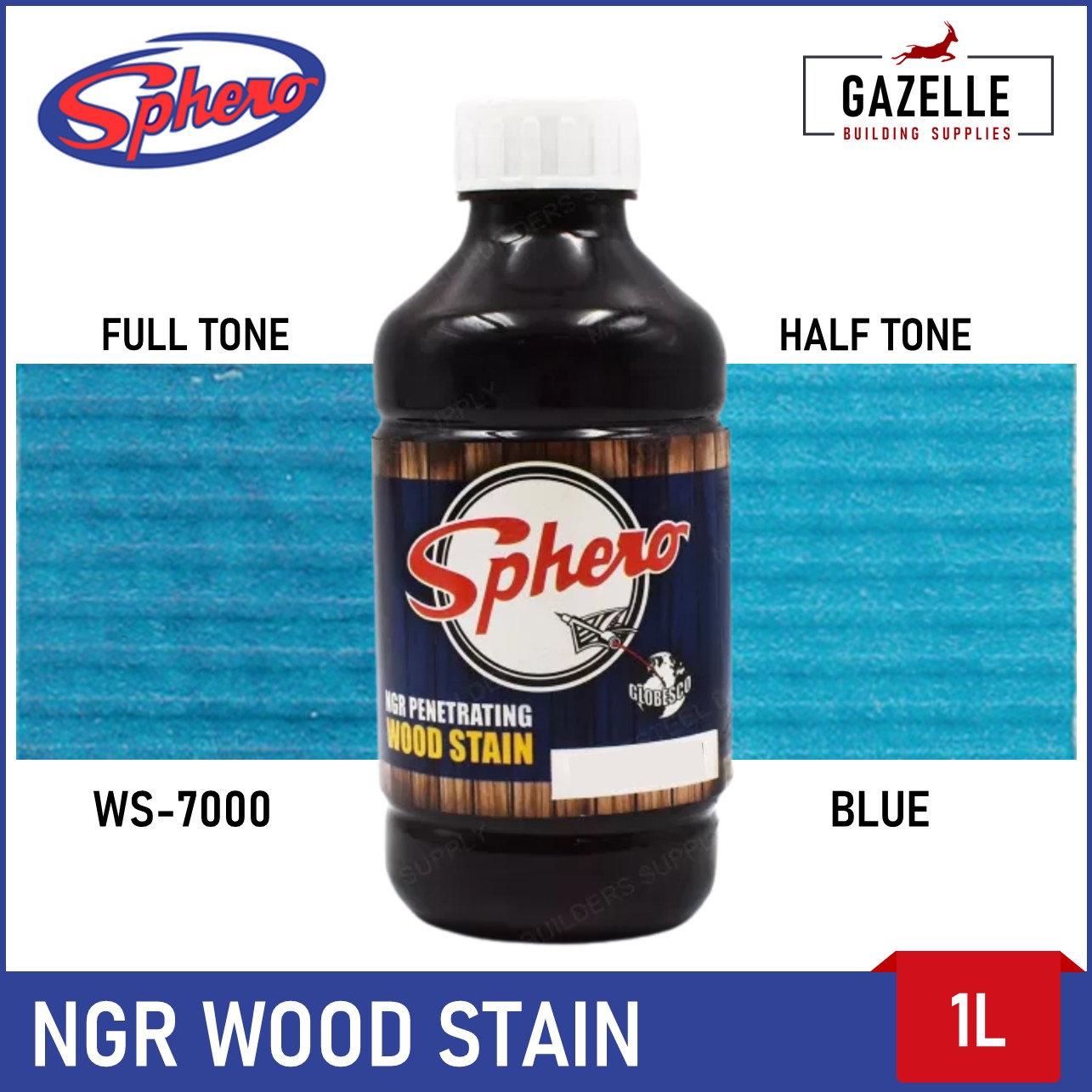 Sphero NGR Penetrating Wood Stain For Wood Surfaces Blue 1L | Lazada PH