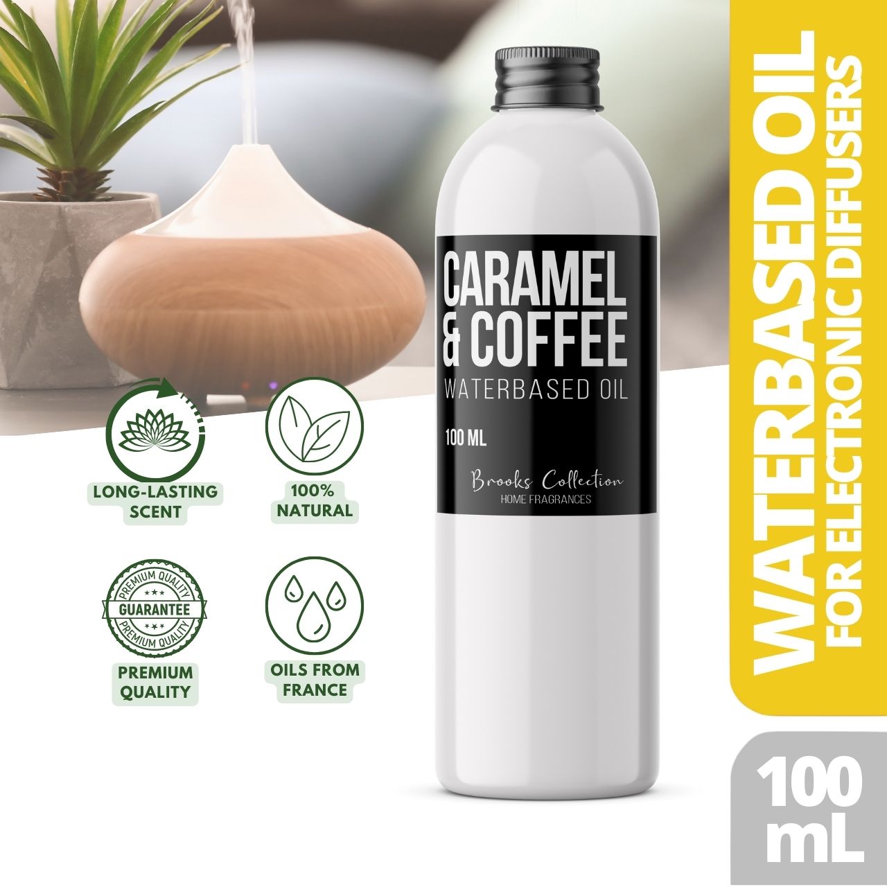 Brooks Collection Caramel and Coffee Water based Waterbased Oil 100mL ...