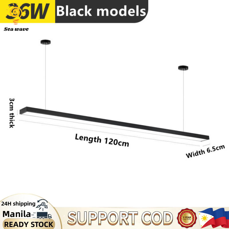 【COD】2 in1 Led Linear Light Pendant Light Office Light White Light ...