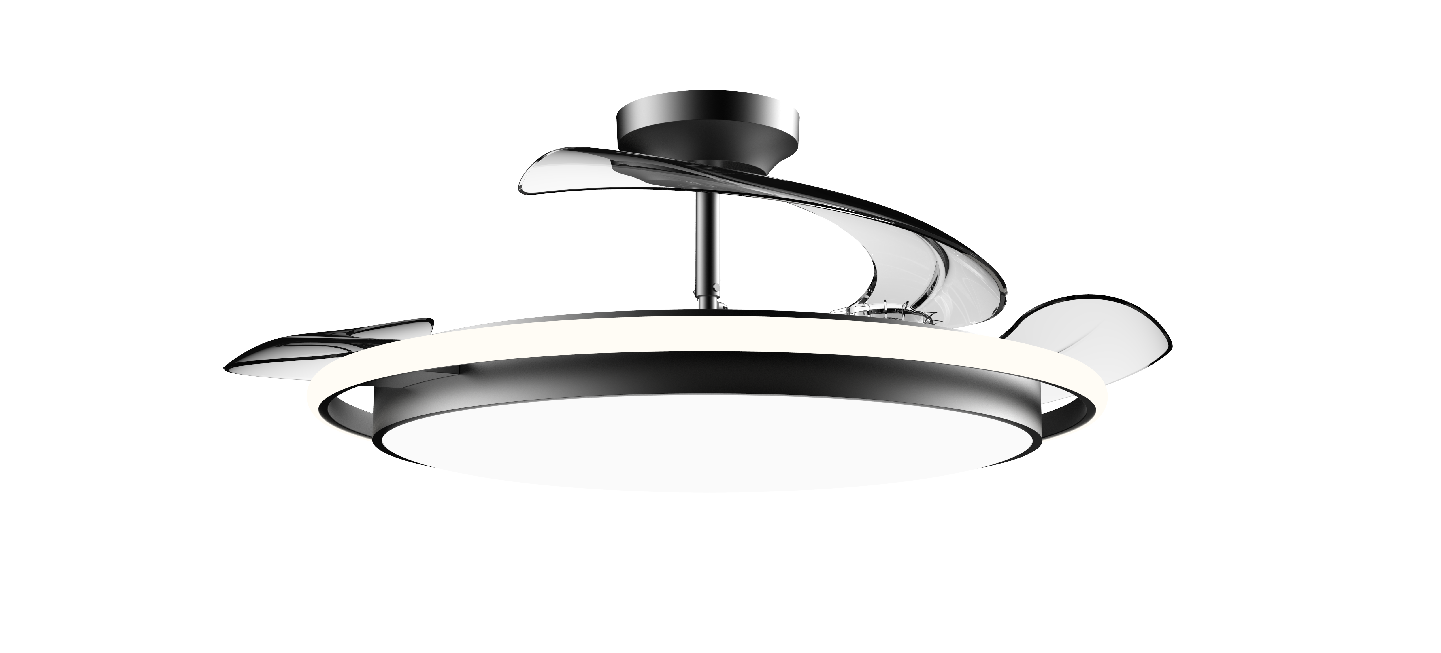 OPPLE WindyS Retractable Tri-color Ceiling Fan with Lamp | 54 watts 66 ...