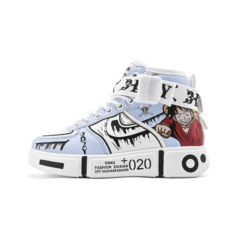 Original New Design Men Sepatu Anime Piece Luffy High | Lazada PH