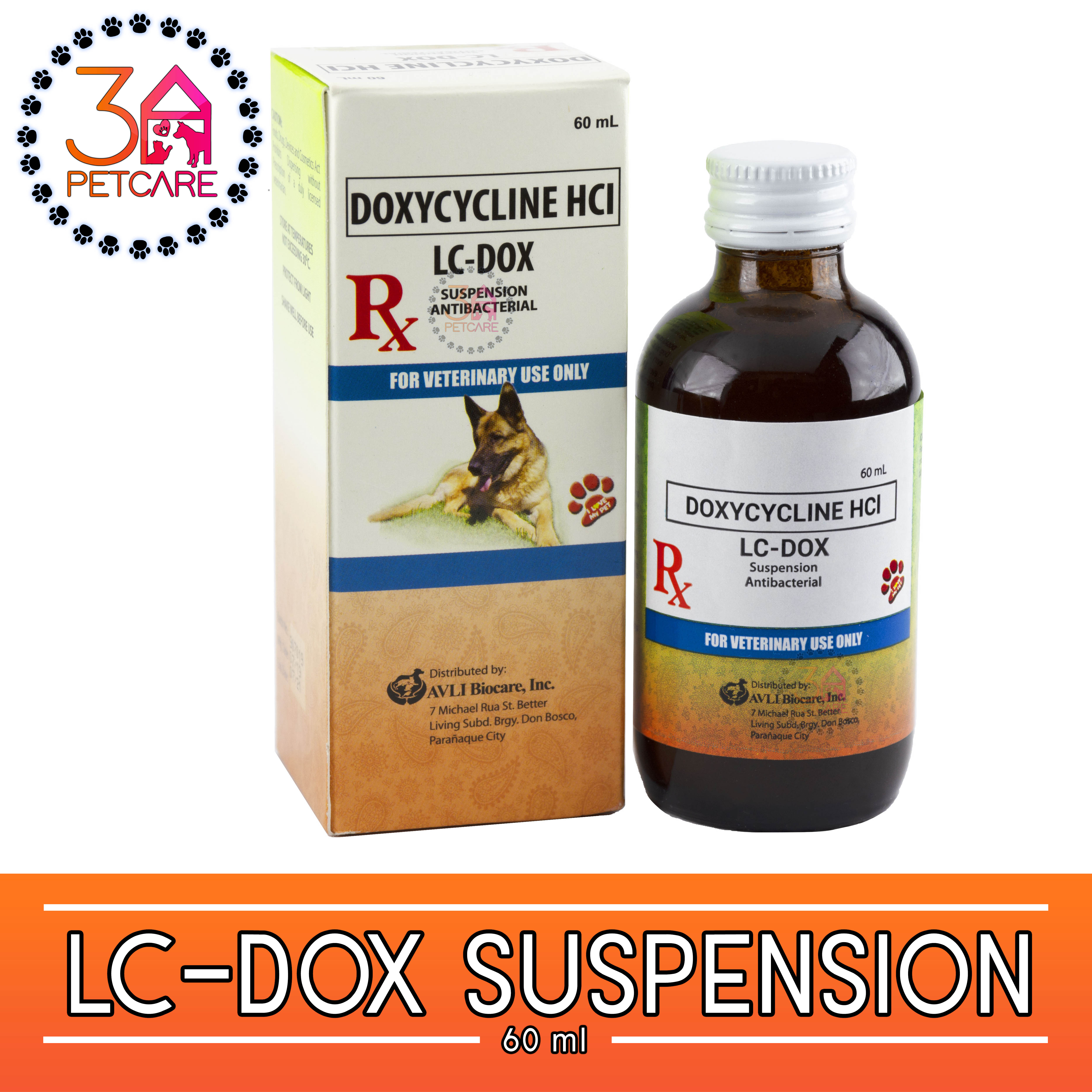 LC-Dox Antibacterial Suspension for Dogs and Cats (60ml) | Lazada PH