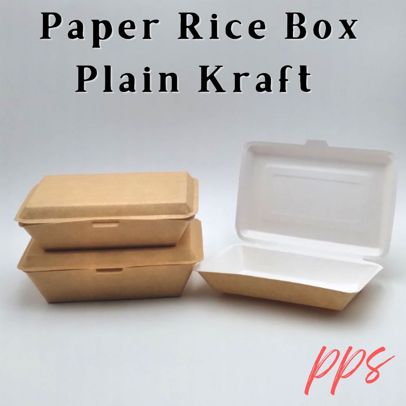 Paper Rice Box Plain Kraft 50pcs (280ml/400ml/550ml) | Lazada PH
