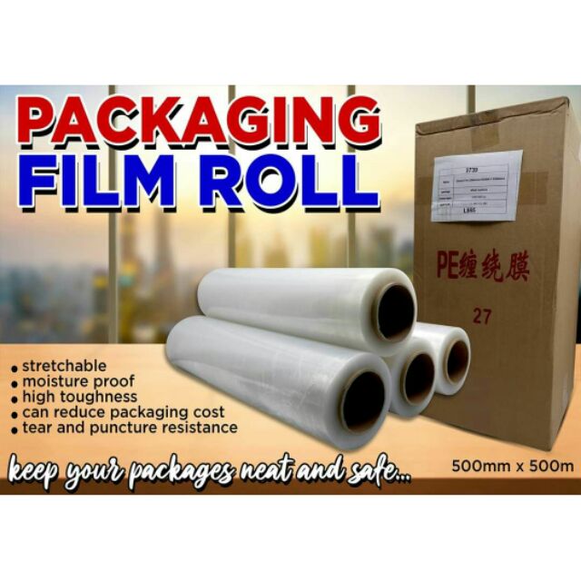 STRETCH FILM / PACKAGING WRAP 20 MICRONS 500MM X 500METERS | Lazada PH