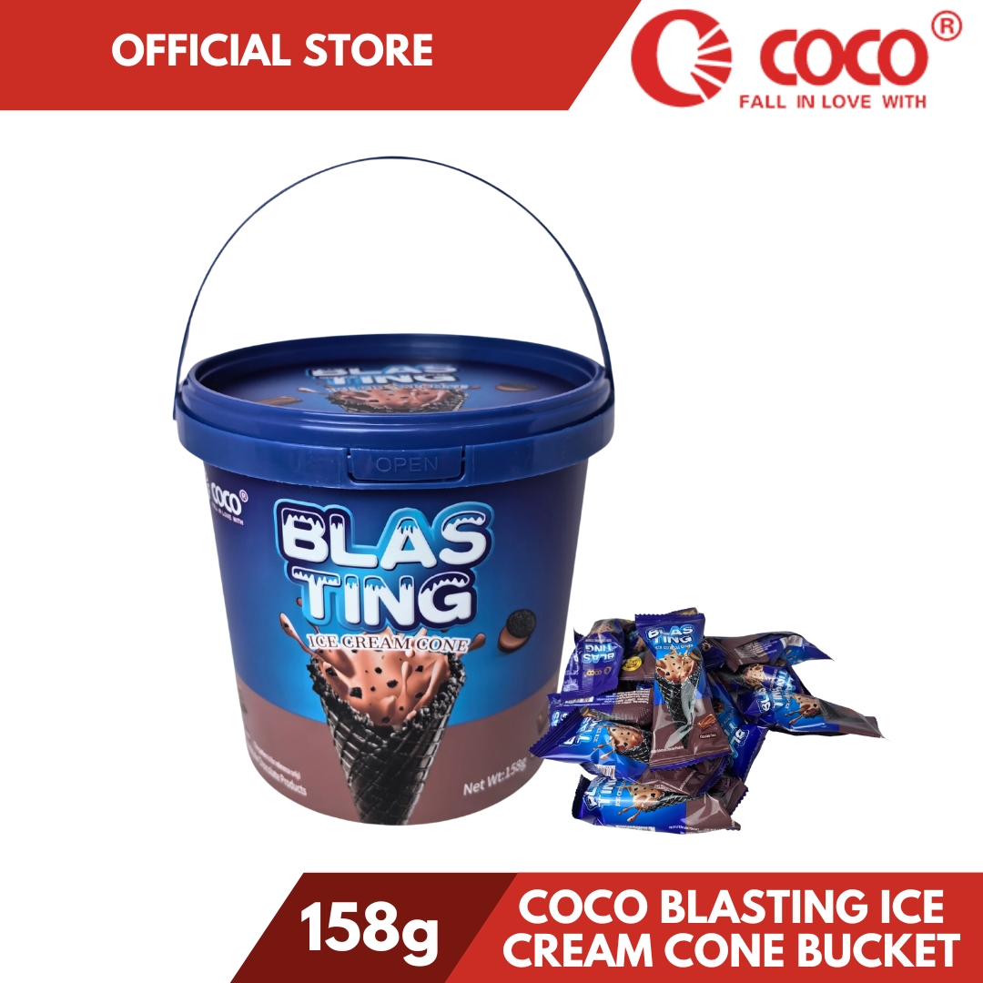 COCO Blasting Ice Cream Cone 158g Bucket |Chocolate Flavor| | Lazada PH