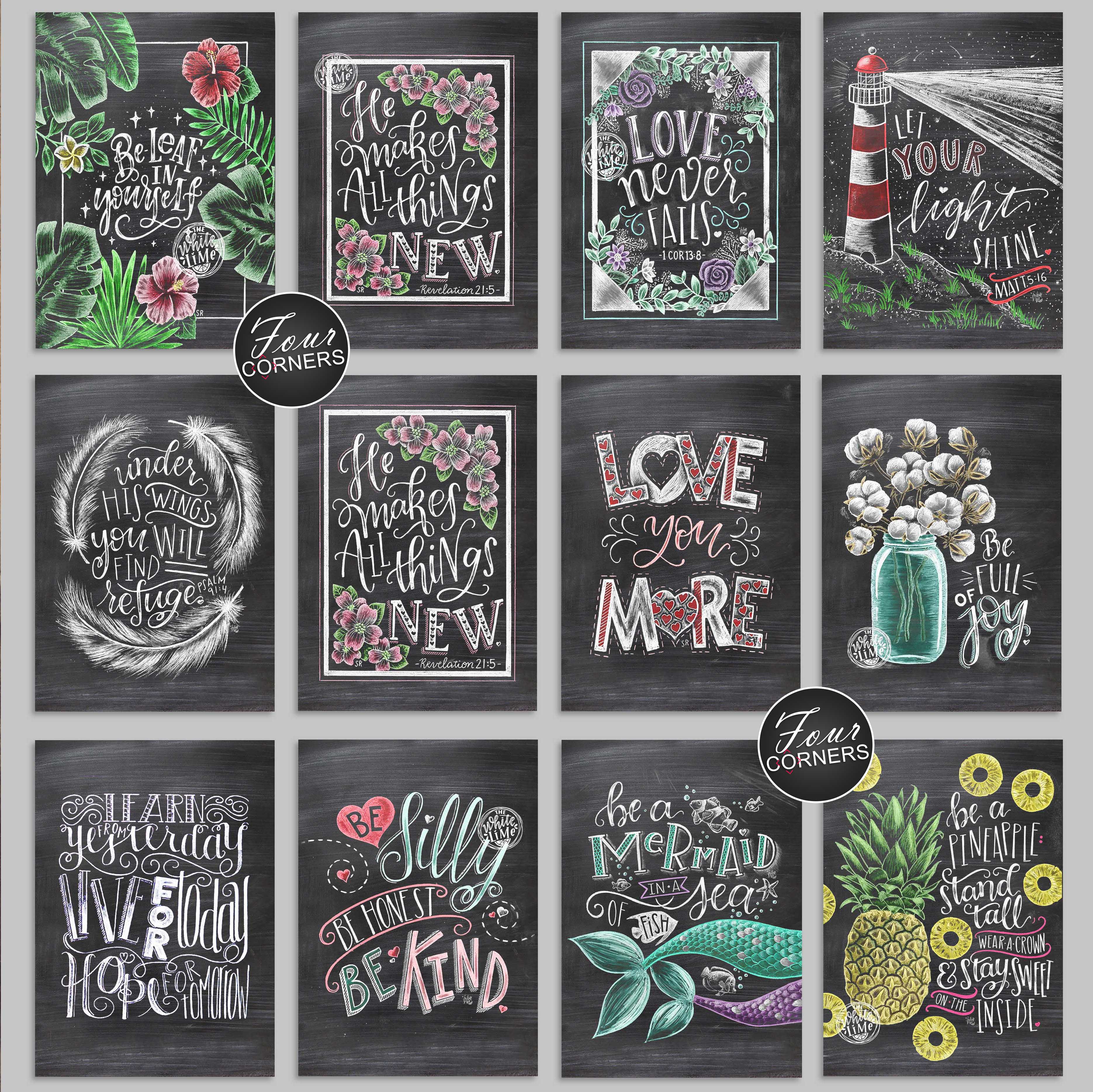 Chalkboard Art Bible Verse