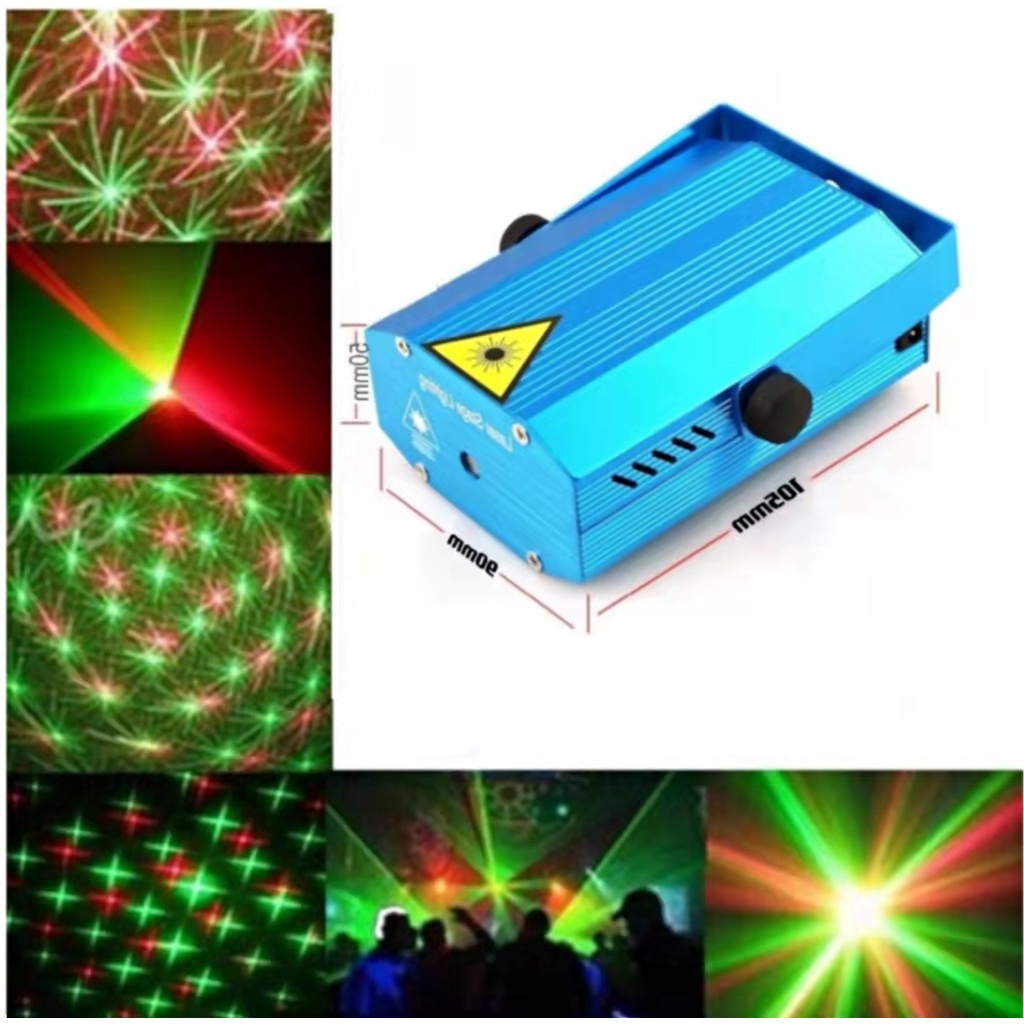 Mini LED Red & Green Laser Projector Stage Lighting Christmas lights ...