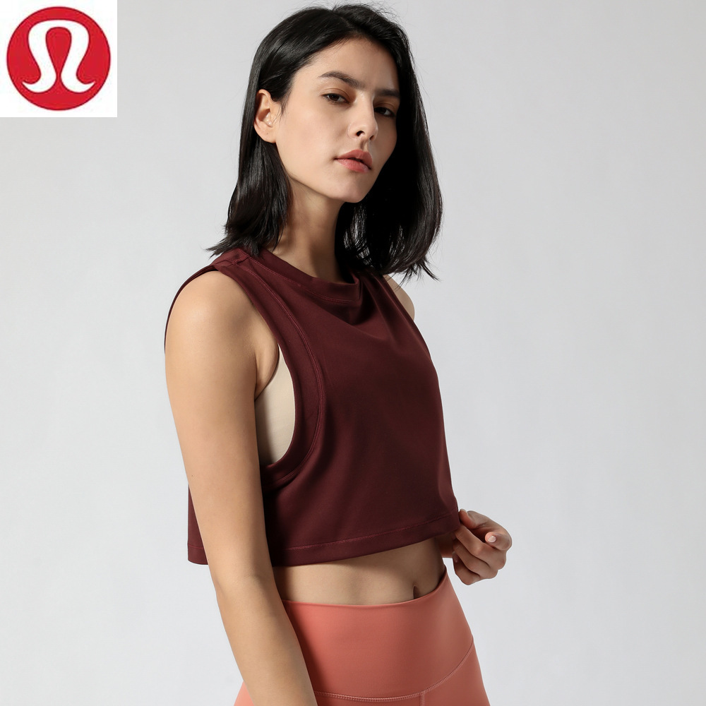 New 4 Color Lululemon Tank Tops Loose Sports Vest Women Yoga Fitness ...
