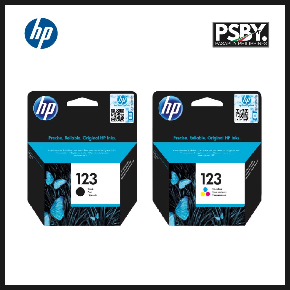 Original HP 123 Ink Cartridge Black/Tri-color | Lazada PH