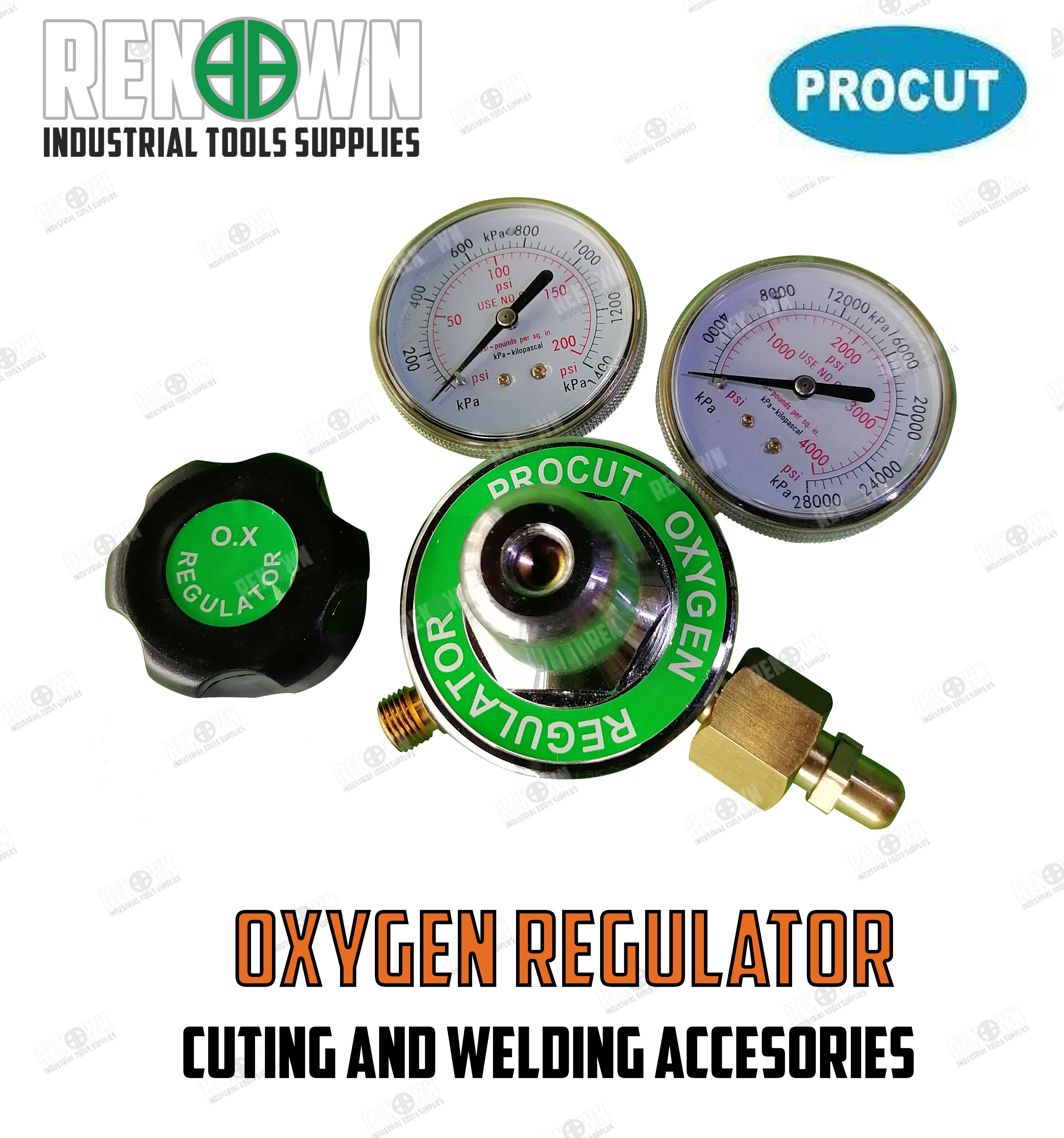 PROCUT Oxygen Regulator Accessories for Cutting and Welding Outfit ...