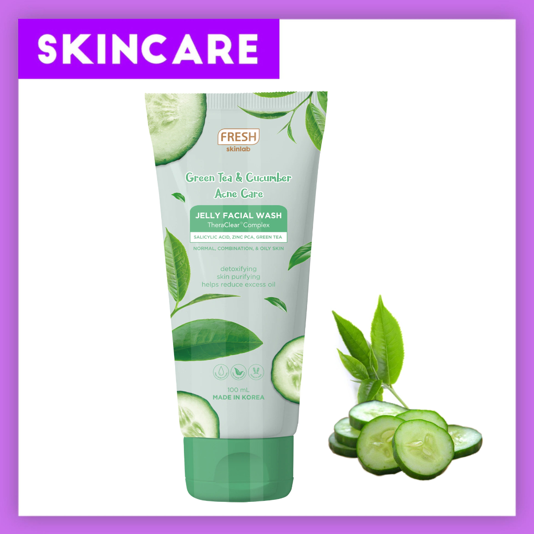 FRESH Green Tea and Cucumber Acne Care Jelly Facial Wash 100 mL | Lazada PH