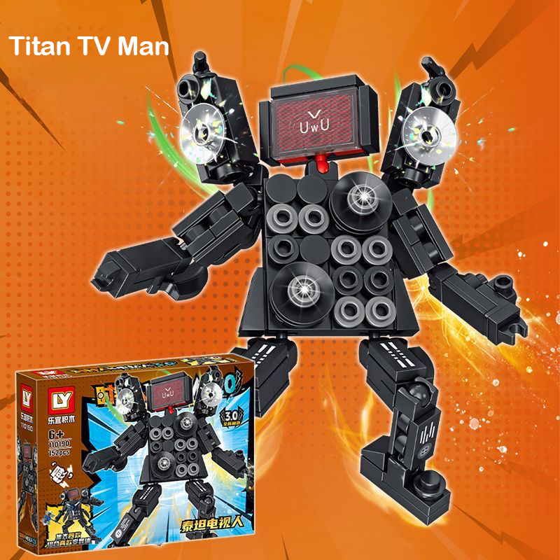 Lego Skibidi Toilet Titan Drill King Building Block Titan Camera TV Man ...