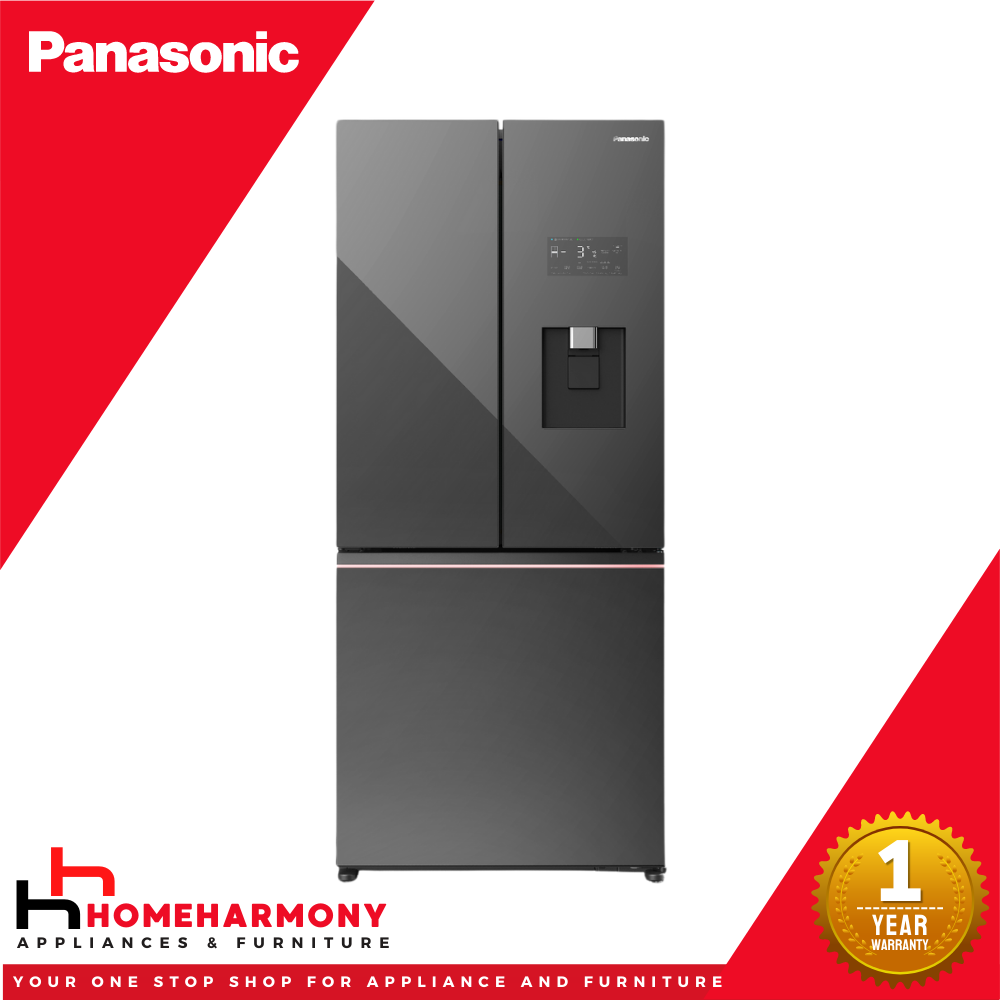 Panasonic NR-CW530XMMP 17.4 cu. ft. French Glass Door Bottom Freezer No ...