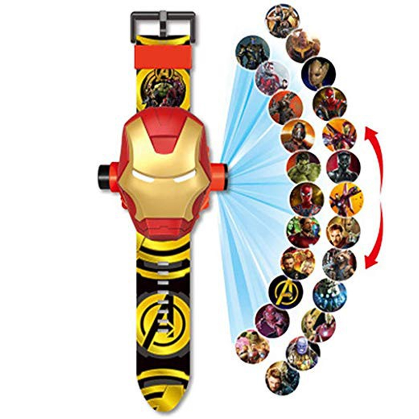 Kids Watch Cartoon 3D Projection Projector Avengrs Capt. Amerca ...