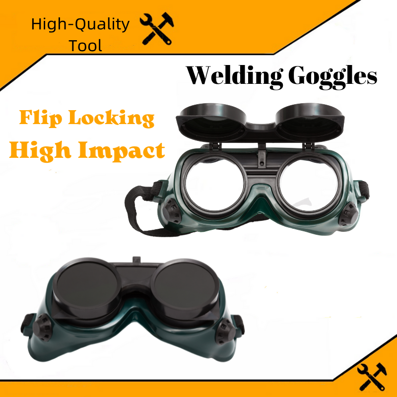 Welding Goggles Flip Up High Impact Soldering Safety Welder Glasses ...