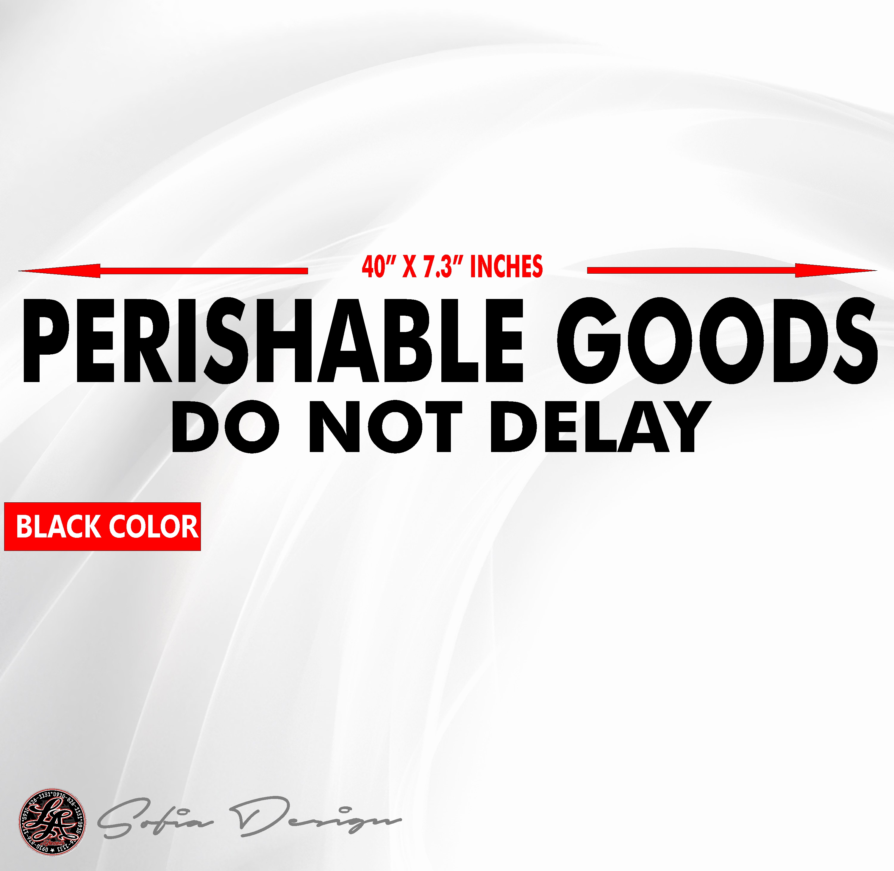 PERISHABLE GOODS DO NOT DELAY OUTDOOR VINYL STICKER | Lazada PH