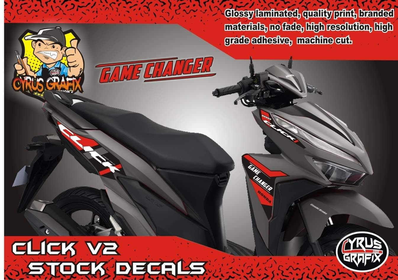 HONDA CLICK V2 125 150 STOCK DECALS | atelier-yuwa.ciao.jp