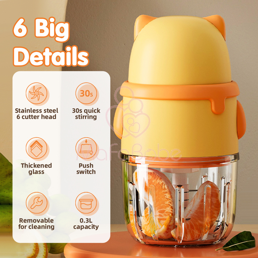 【⚡Manila Ready Stock🔥】Mini Blender Baby Food Grinder Processor Multi ...