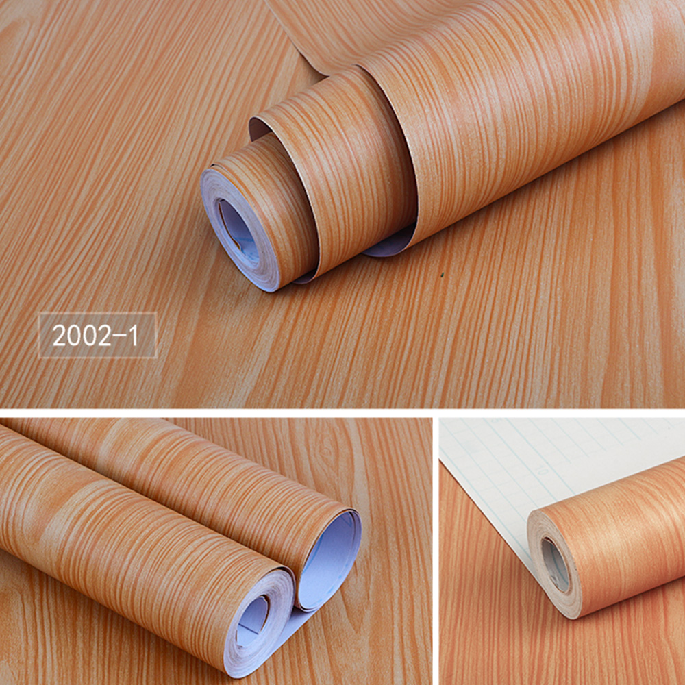 Wanfish orange wood wallpaper sticker design 10meters by 45cm ...