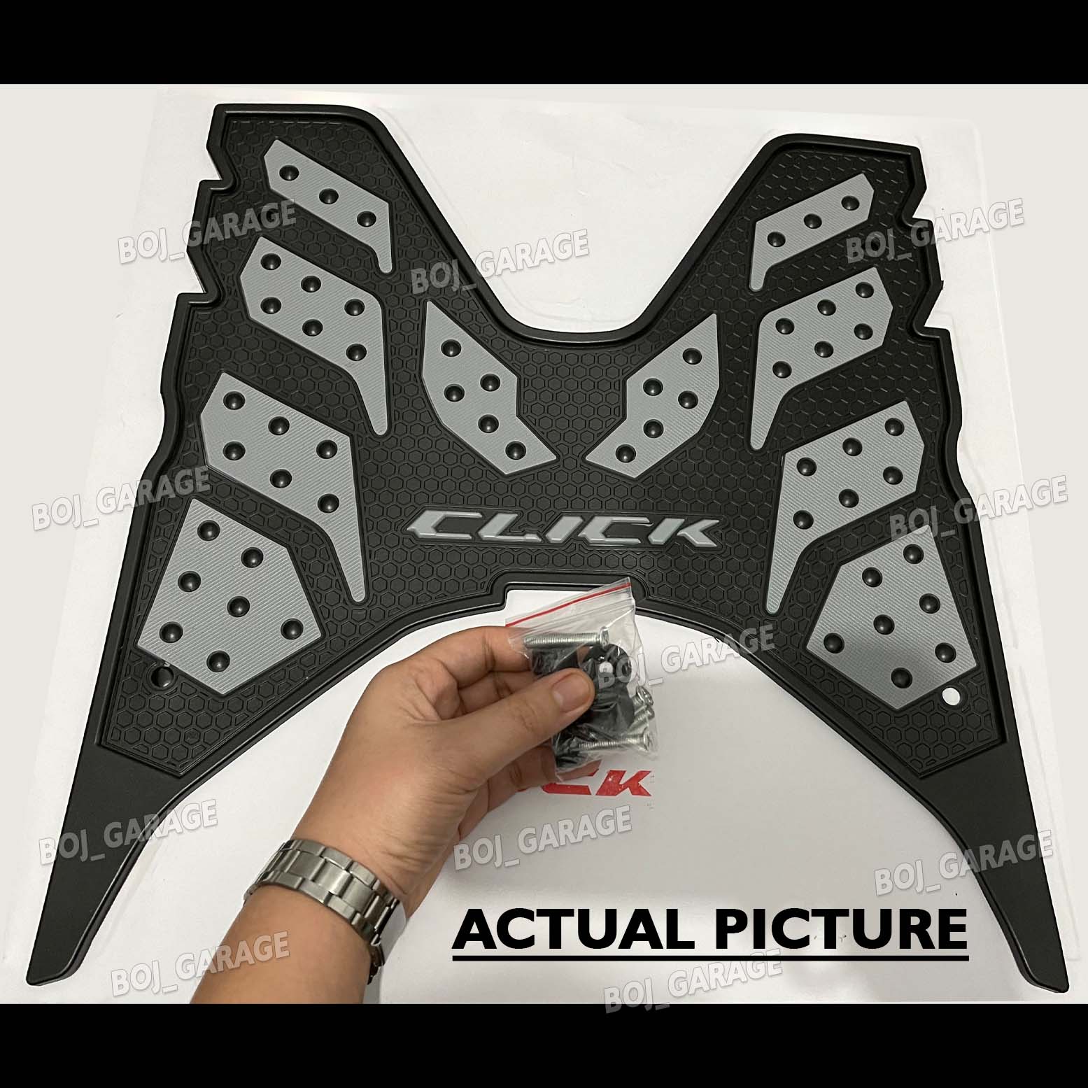 HONDA CLICK V1 V2 FOOTBOARD RUBBER MATTING HEAVY DUTY WITH COMPLETE ...