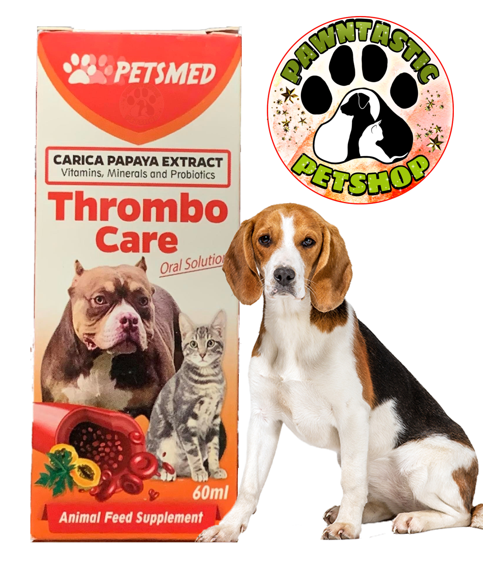PetsMed ThromboCare Papaya Extract, Multivitamins, Mineral and ...