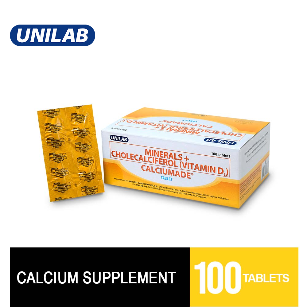 Calciumade 100 Tablets (Helps Strengthen Bones And Make Joints Flexible ...