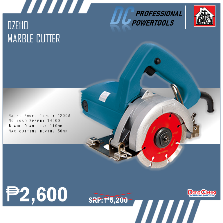DC POWERTOOL DZE110 MARBLE CUTTER | Lazada PH