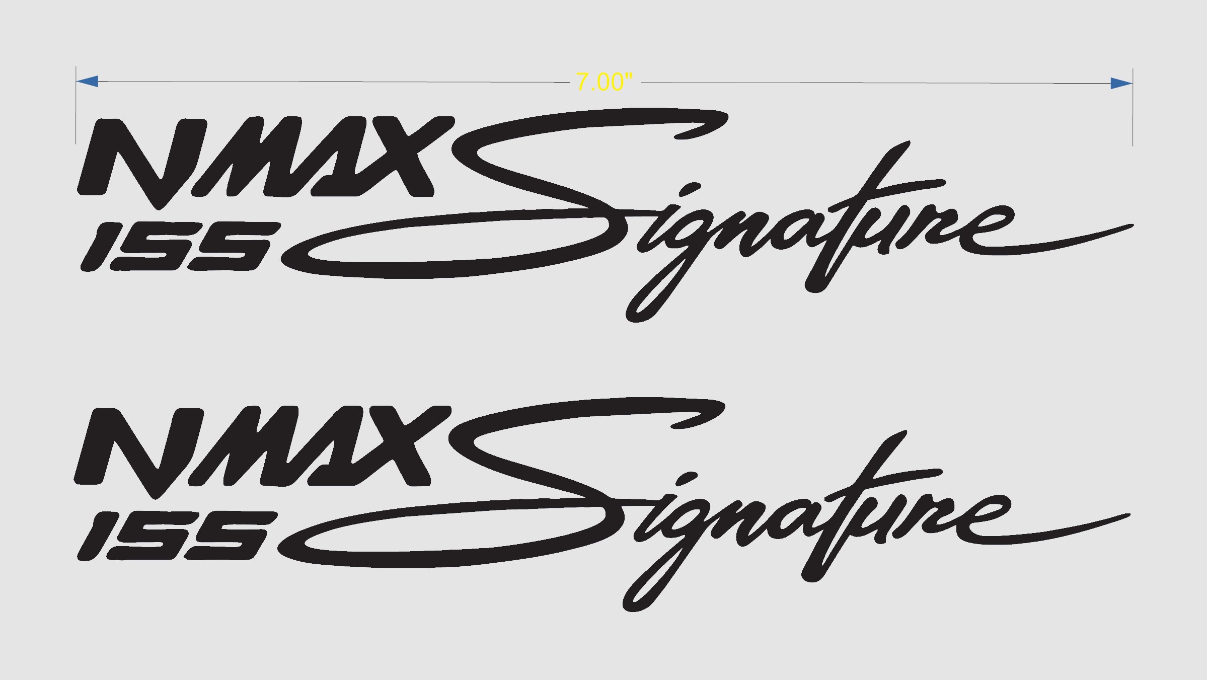 NMAX 155 DECAL SIGNATURE STICKER | Lazada PH