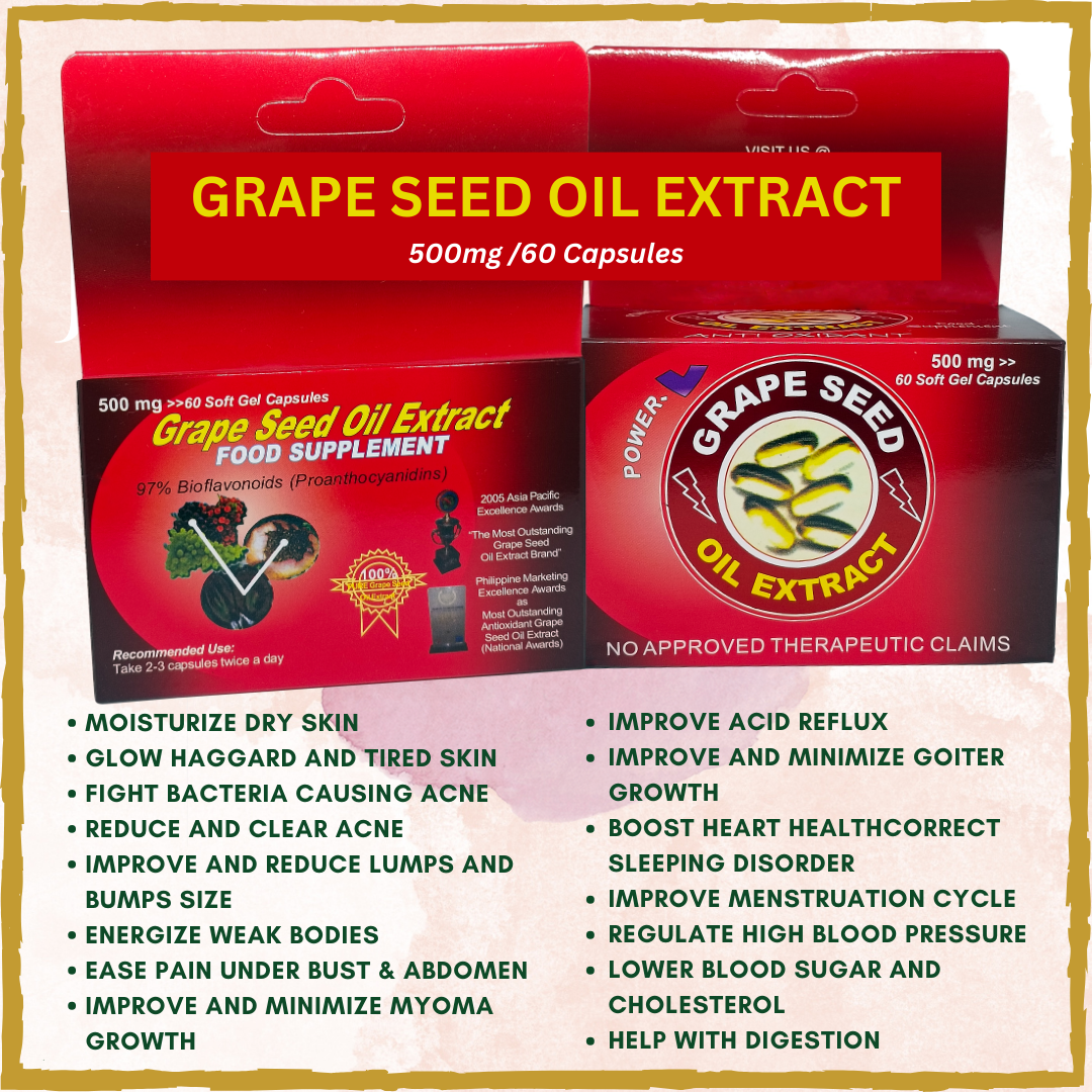Grapeseed Oil Extract Softgel Capsule | Lazada PH