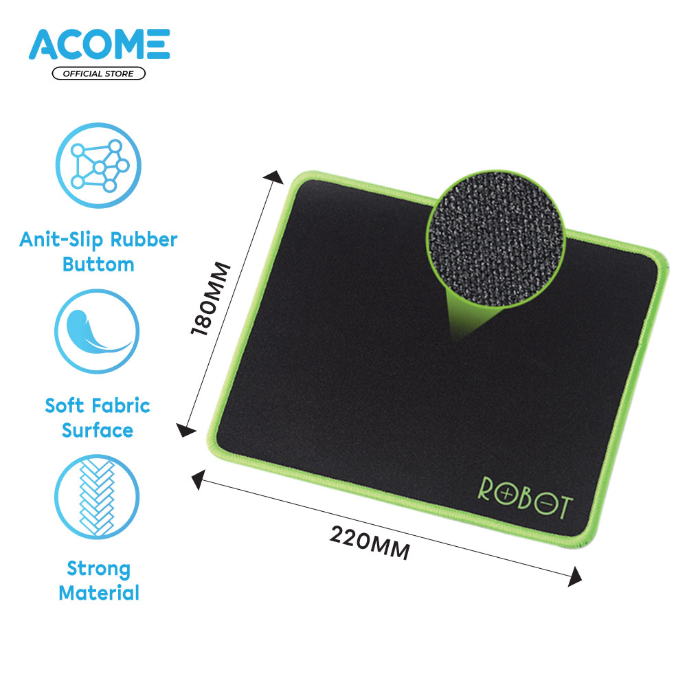 RP01 Mouse Pad Anti-slip with Soft Surface Office Mouse Pad 1 Year ...