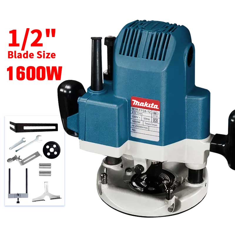 Router machine for wood heavy duty 12mm (1/2'') with router bits set ...