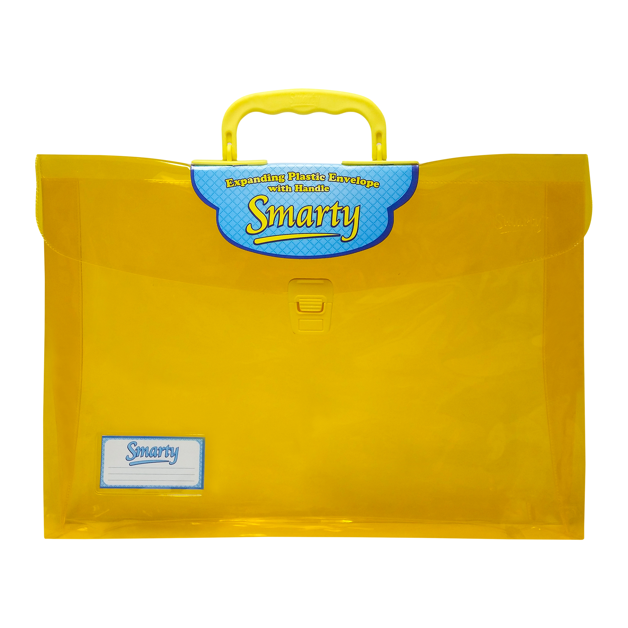 Smarty Plastic Envelope Long Colored Transparent Expandable with Handle ...