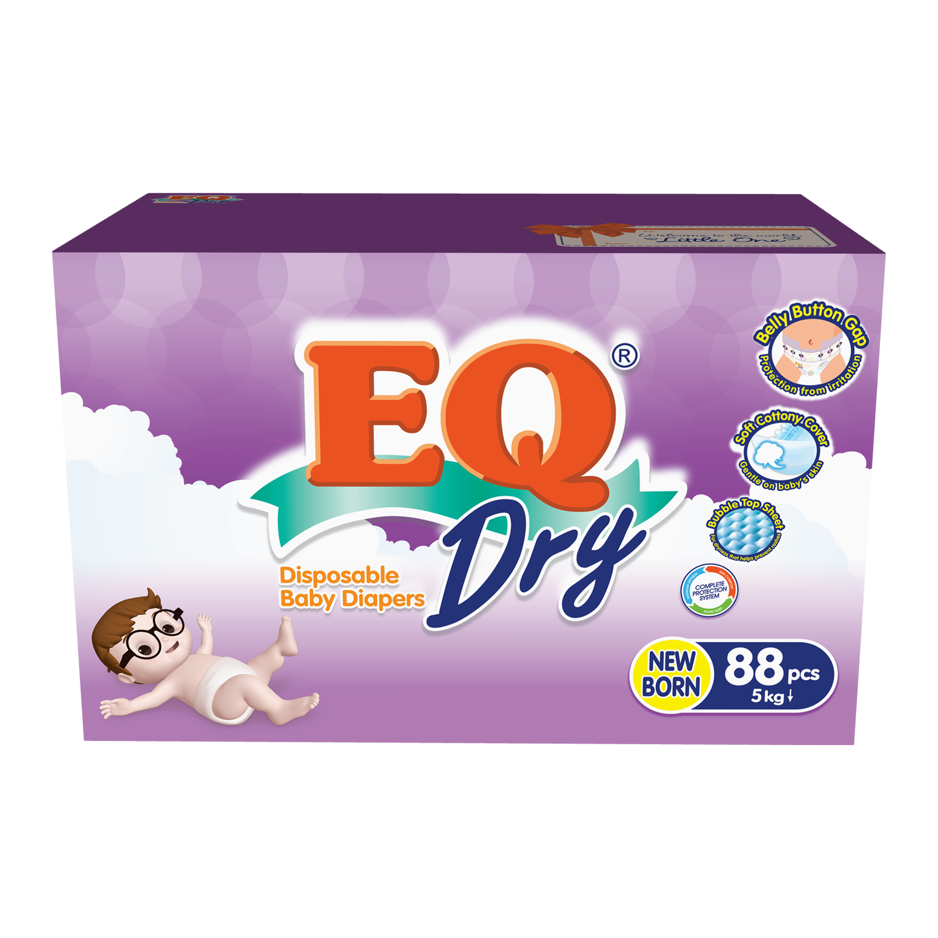 (ONLINE EXCLUSIVE) EQ Dry Gift Box Newborn 88s | Lazada PH