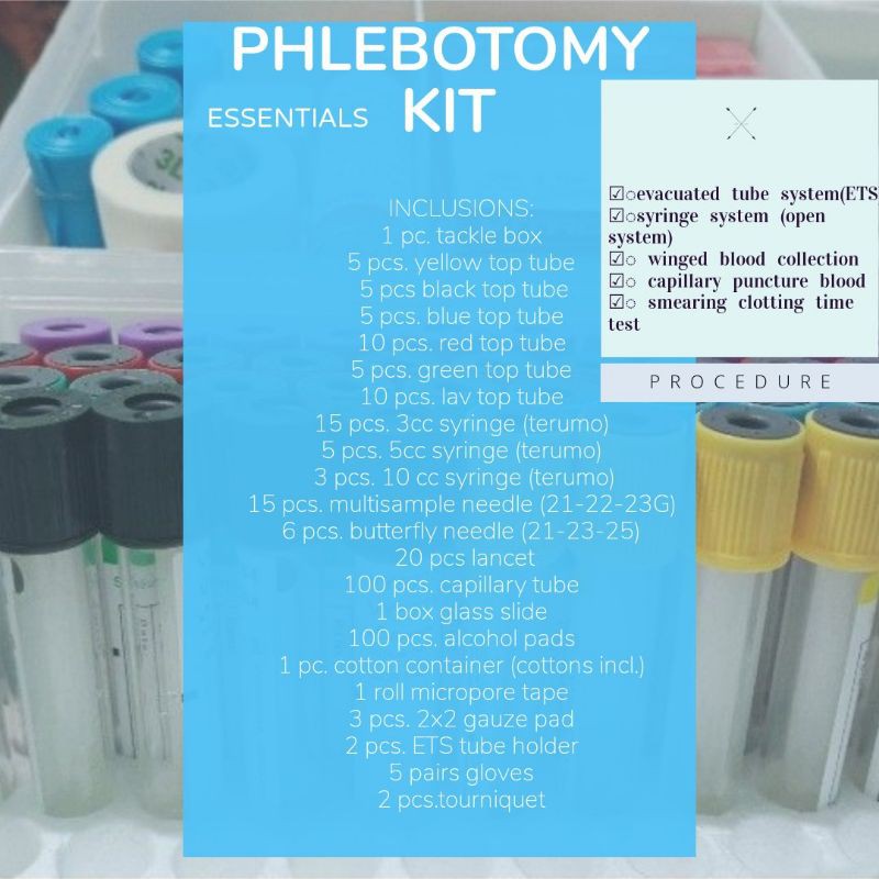 TERUMO SET 3 Layer phlebotomy kit - Utility box - tackle box | Lazada PH