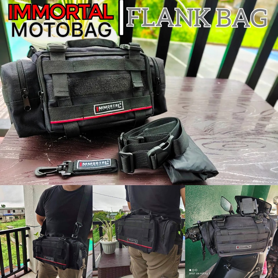 Immortal Flank Bag Handlebar Bag 4 Way Convertible Handle Bar Body Hand ...