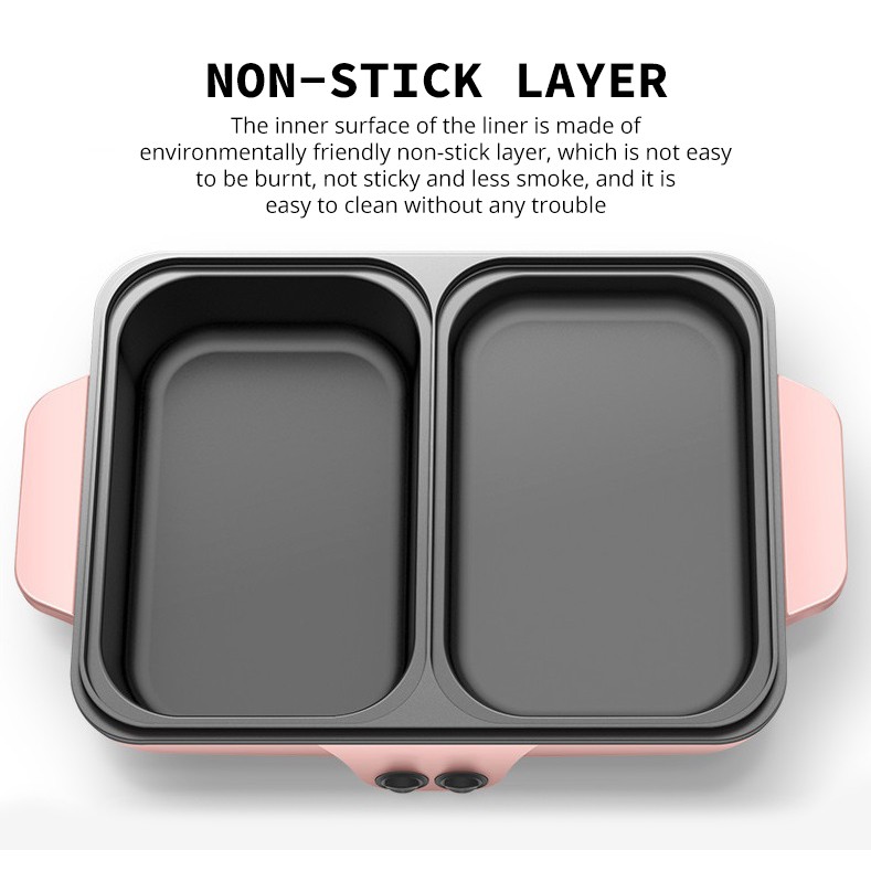 Electric Mini Samgyup Hotpot Grill Cooker Soup Pan Sauce Bowl Griller 2 ...