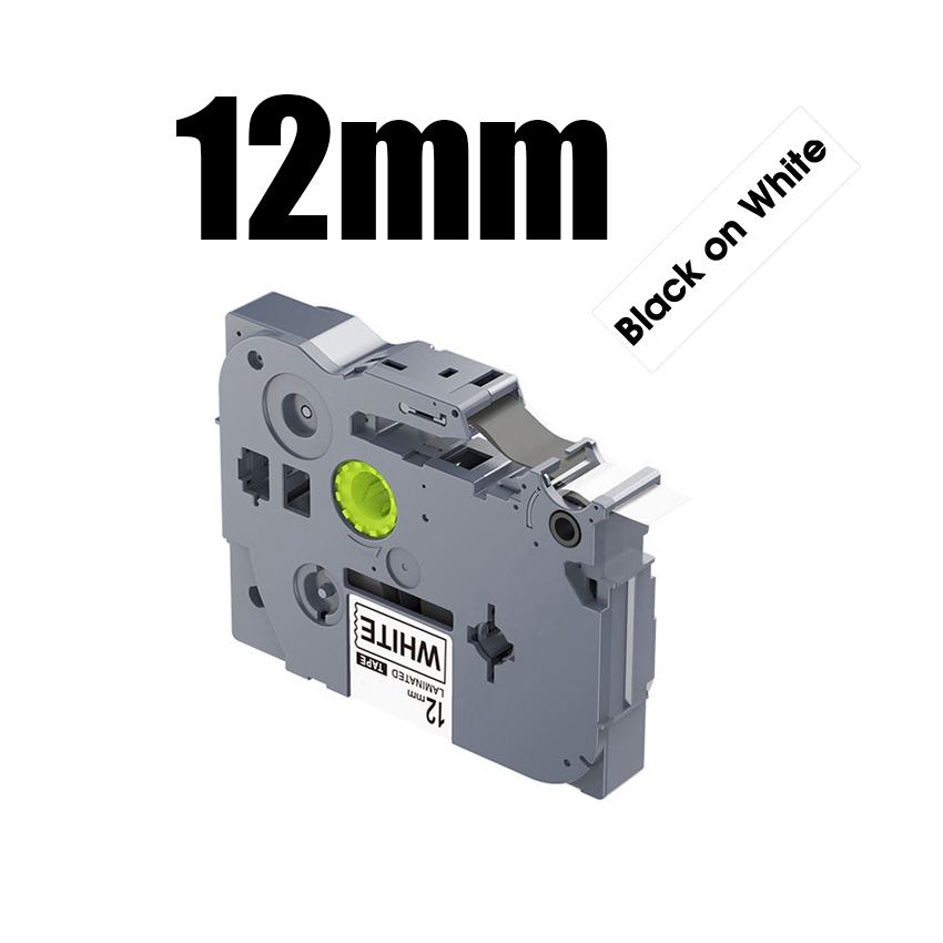 12/18/24mm Brother Label Maker Tape White Strong Adhesiv Laminated ...