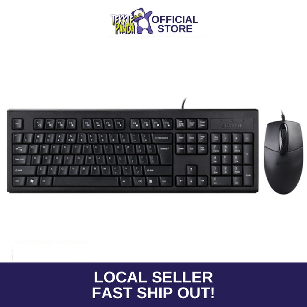 A4Tech Krs-8372 Combo Keyboard And Mouse USB (Black) | Lazada PH