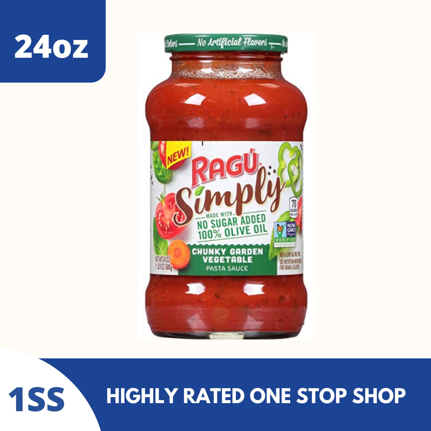 Ragu Simply No Sugar Added Garden Vegetable Pasta Sauce 680g | Lazada PH