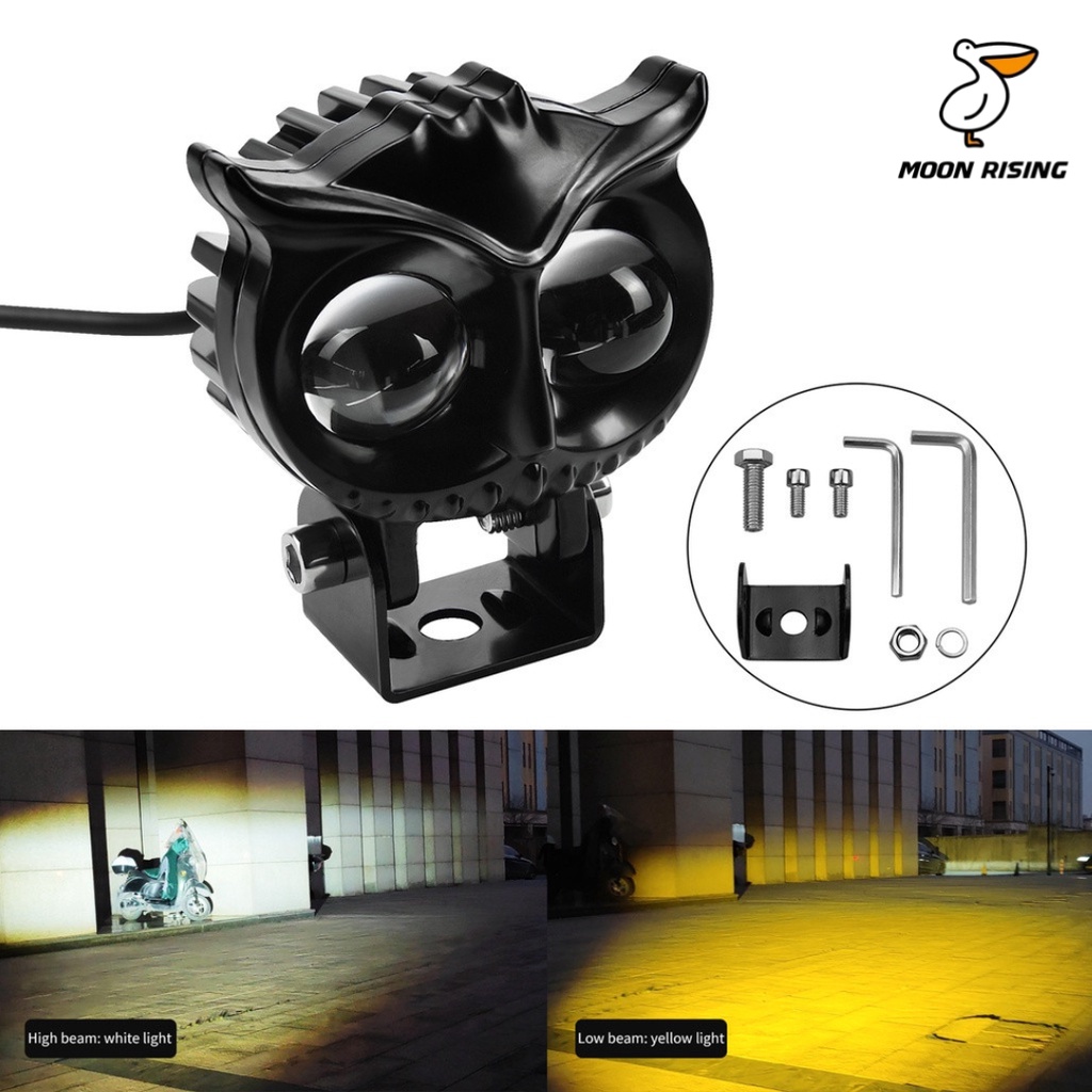 Mini driving light V7 Pro 40w high/low beam white and yellow LED ...