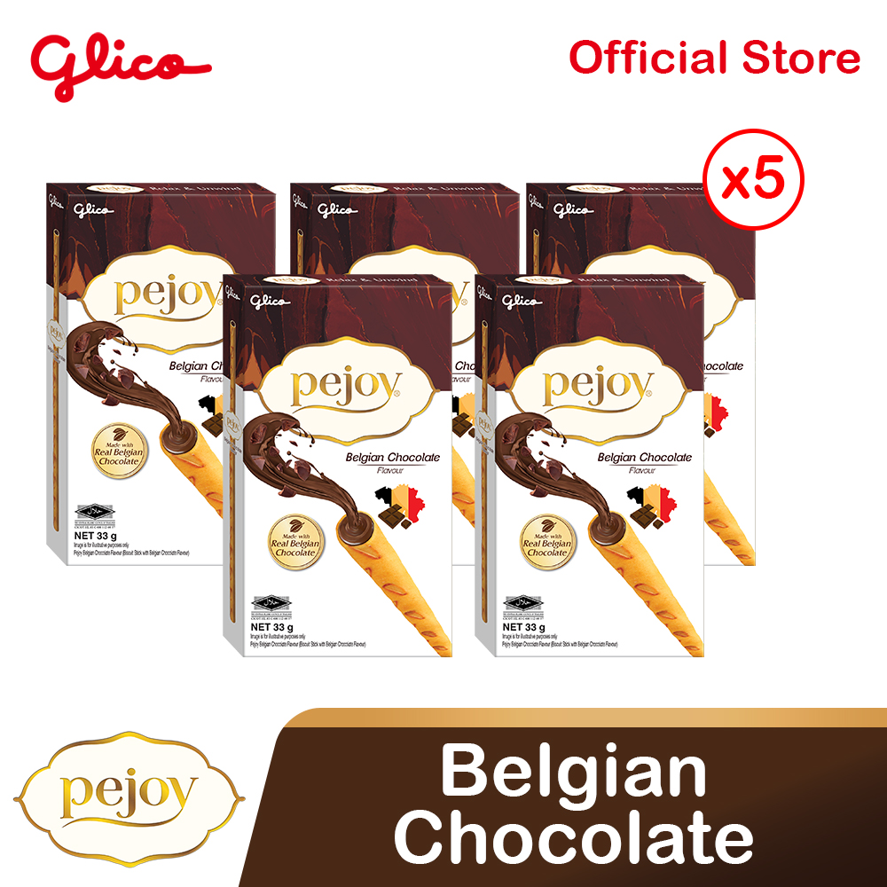 Pejoy Belgian Chocolate Biscuit Sticks 39g 5s | Lazada PH