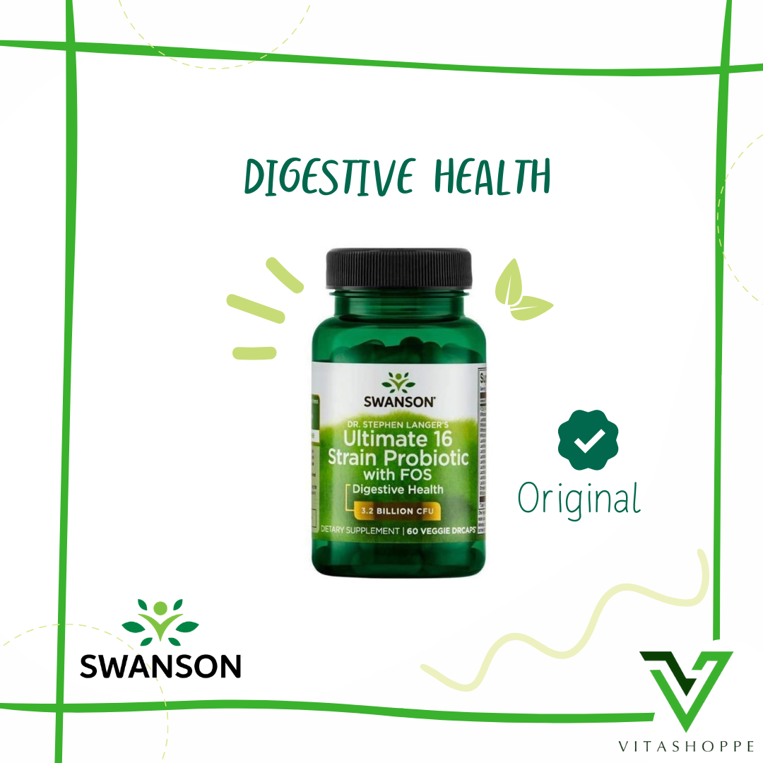 Swanson Ultimate 16 Strain Probiotic with FOS 60 Veggie DRCaps | Lazada PH