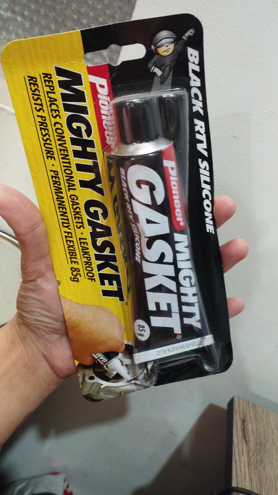 Pioneer Mighty Gasket Black High Temp RTV Silicone 85 Grams | Lazada PH