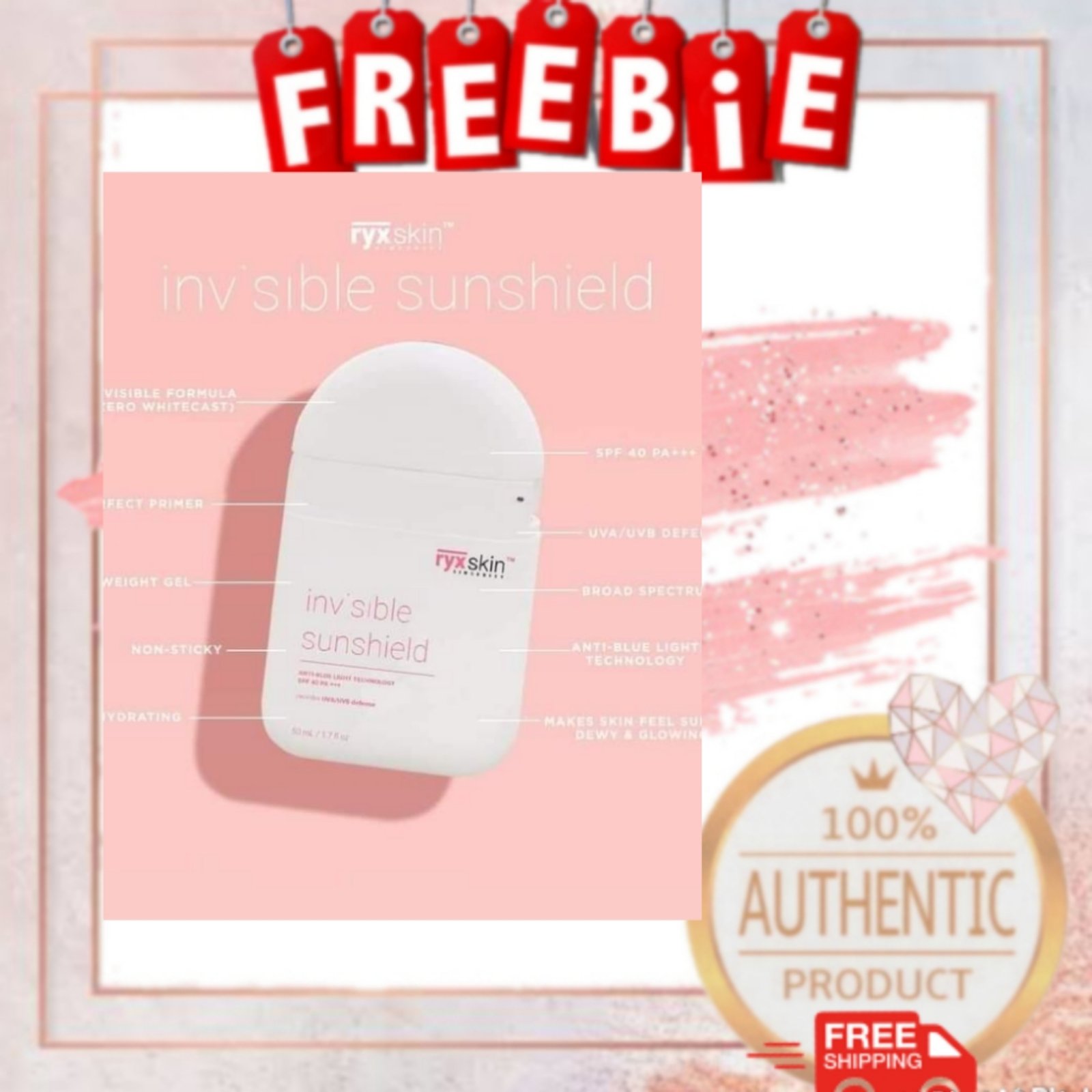 RYX Invisible Sunshield Sunscreen ORIGINAL | Lazada PH