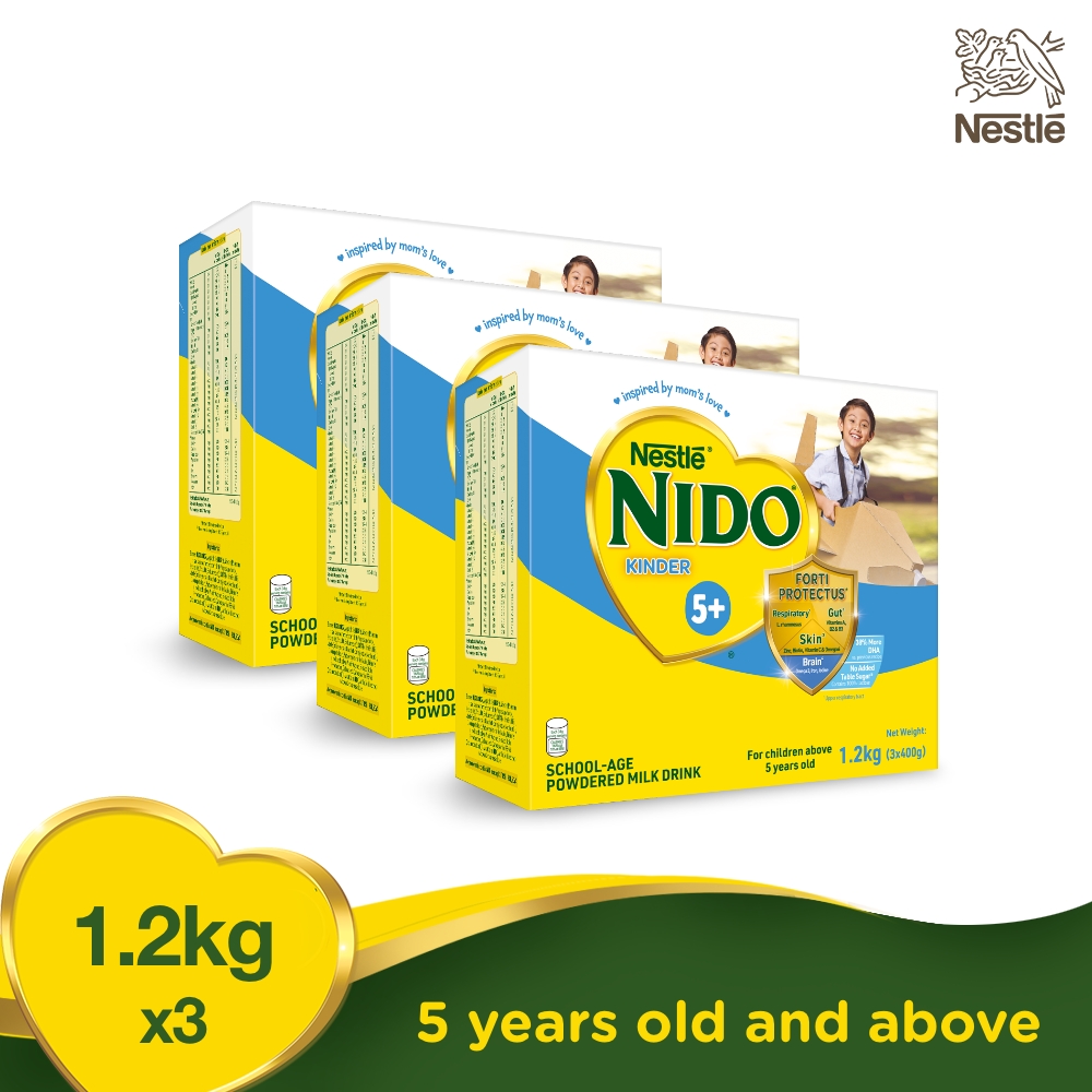 NIDO® 5+ Powdered Milk Drink For School Age Children Above 5 Years Old ...