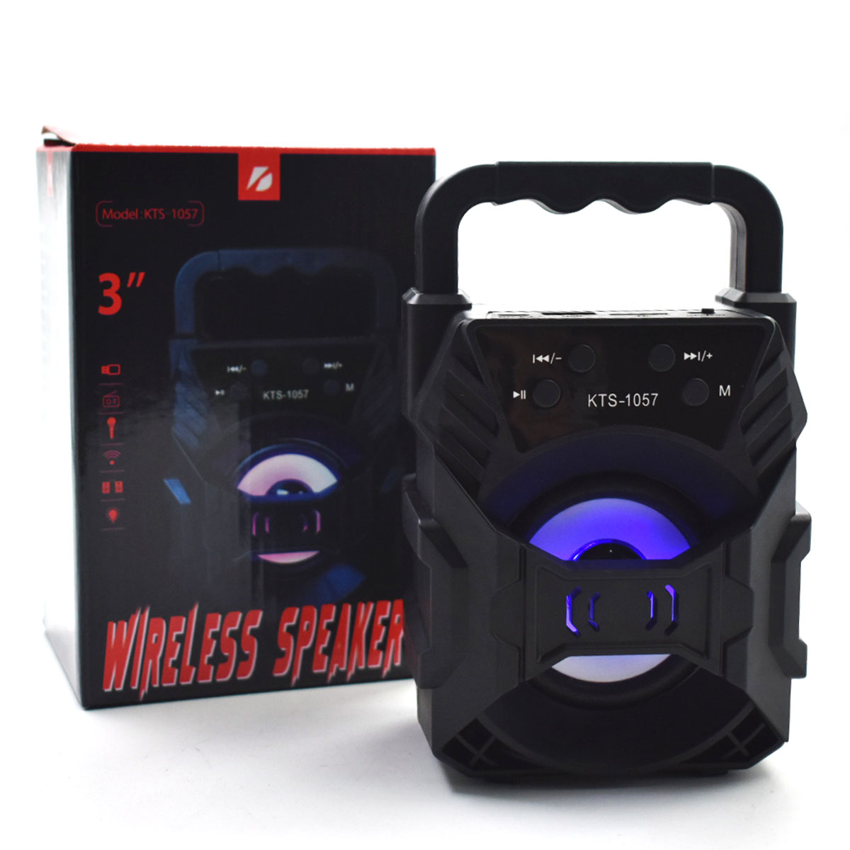 kts-1057 3inch Bluetooth Wireless Portable LED Speaker | Lazada PH