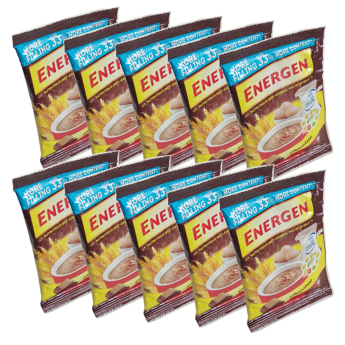 ENERGEN Cereal Drink Chocolate Hanger 40g x 10 Sachet | Lazada PH
