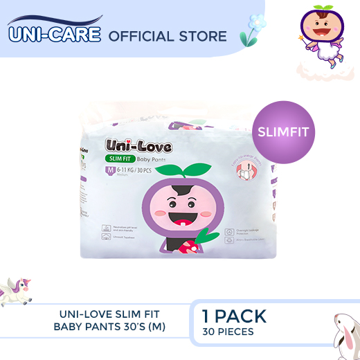 UniLove Slim Fit Baby Pants 30's (Medium) Pack of 1 | Lazada PH