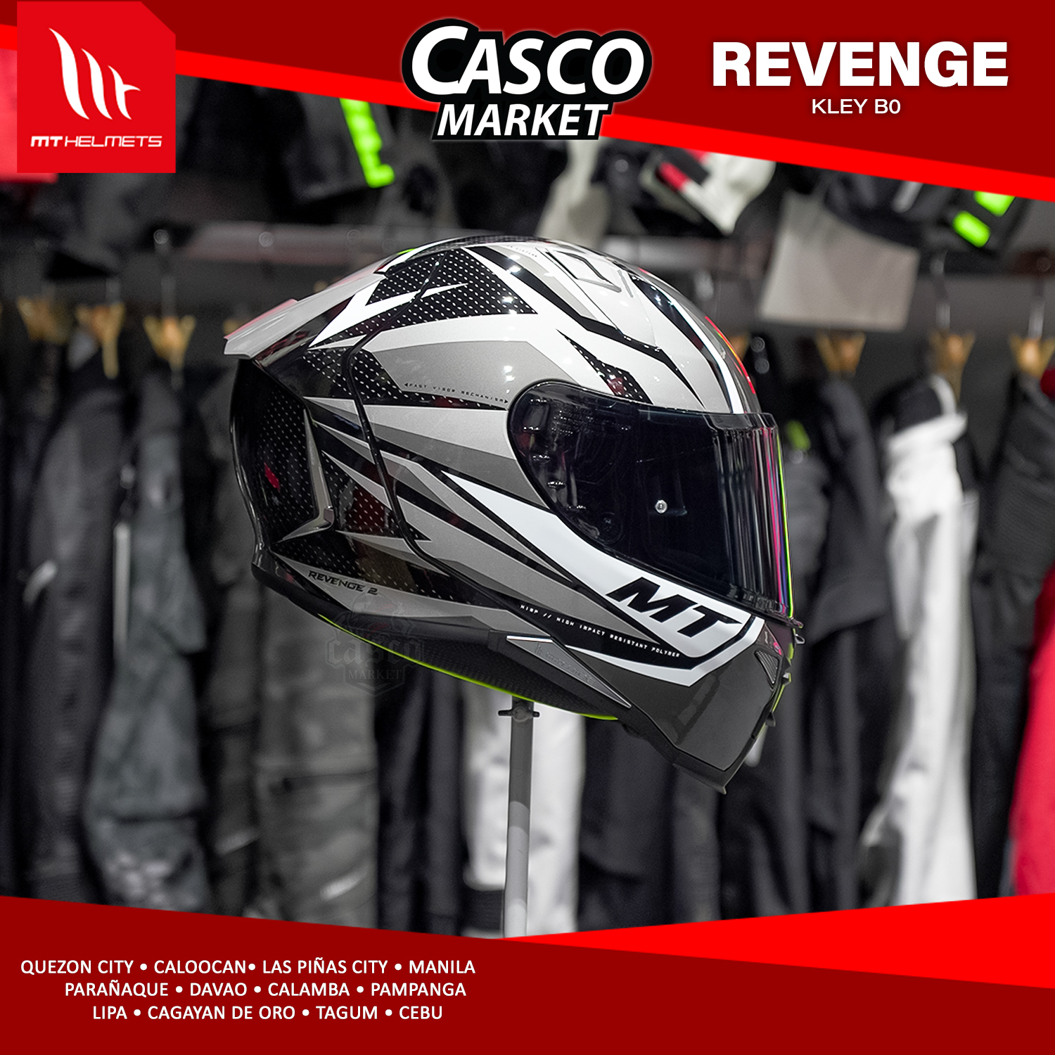 MT REVENGE 2 G KLEY FULL FACE SINGLE VISOR MOTORCYCLE HELMET (with extra clear lens) | Lazada PH