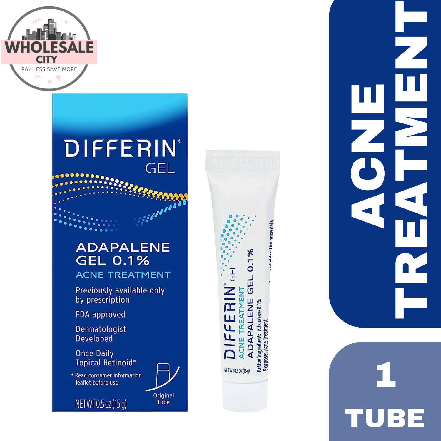 Differin Adapalene Gel 0.1% Acne Treatment 15g | Lazada PH